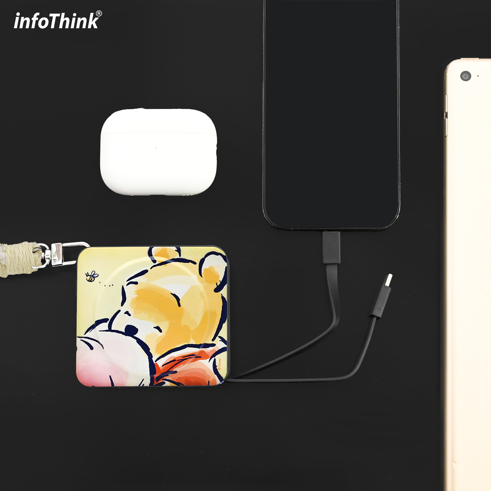 infoThink 小熊維尼系列八合一MAX行動電源(愛睏) | infothink